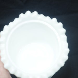 Vintage 1950s Fostoria White Milk Glass Winburn Pattern Biscuit Cracker ...