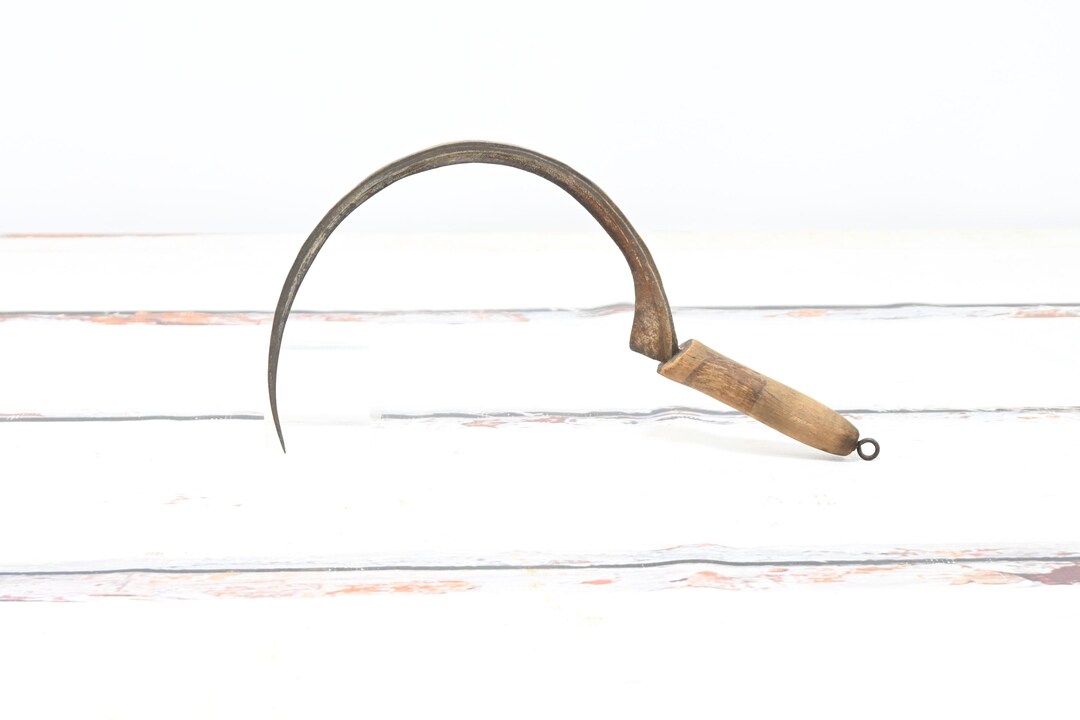 Vintage. Corn Stalk Cutter Sickle Scythe Hand Tool Primitive Farm ...