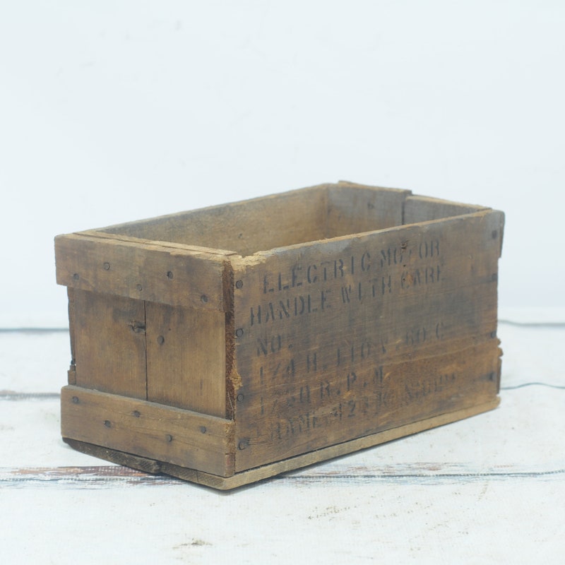 Antique Wood Crate - Etsy