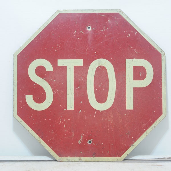 Vintage Stop Sign - Etsy