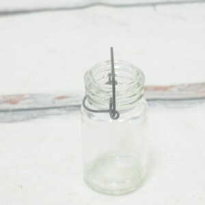 Vintage/antique Glass Jar Canister Canning Jar With Hinged Wire Bail ...