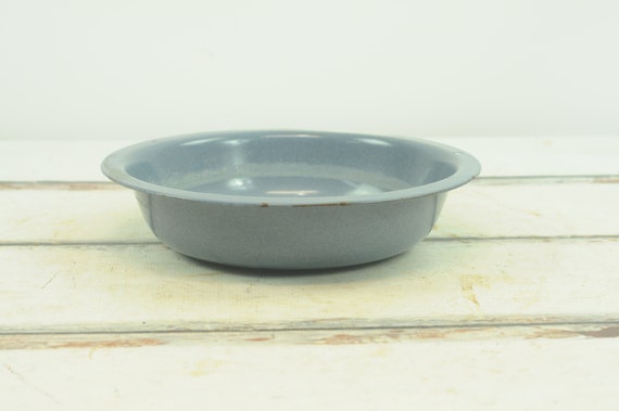 Vintage ./ Antique Gray Graniteware Bowl Enamelware Grey | Etsy