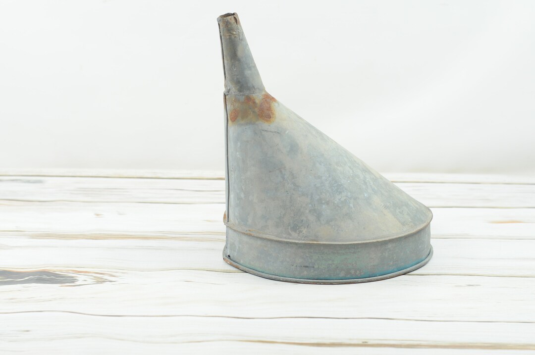 Vintage . Funnel Farm Funnel Industrial Funnel Blue Stripe Industrial ...