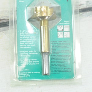 WOLFCRAFT 1-3/8" Forstner Wood Boring Bit Titanium Nitride Coated 3339 ...