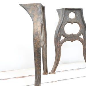 Antique 1880s Rollstone Machine Co Cast Iron Machine Legs Base Lathe ...