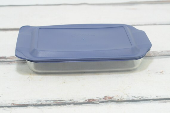 Pyrex . Baking Dish 233C 3 Qt With Blue Lid 9 X 13 X 2 - Etsy