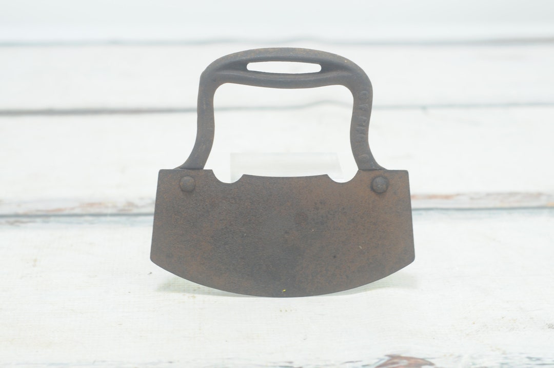 Vintage . Single Blade Steel Food Chopper Steel Handle Kitchen - Etsy