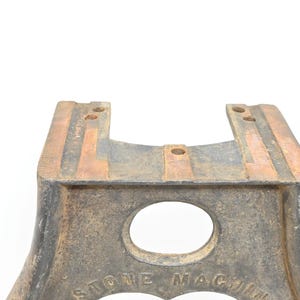 Antique 1880s Rollstone Machine Co Cast Iron Machine Legs Base Lathe ...