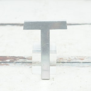 Vintage . Cast Aluminum Letter T Sign Lettering Metal Letter Bedroom ...