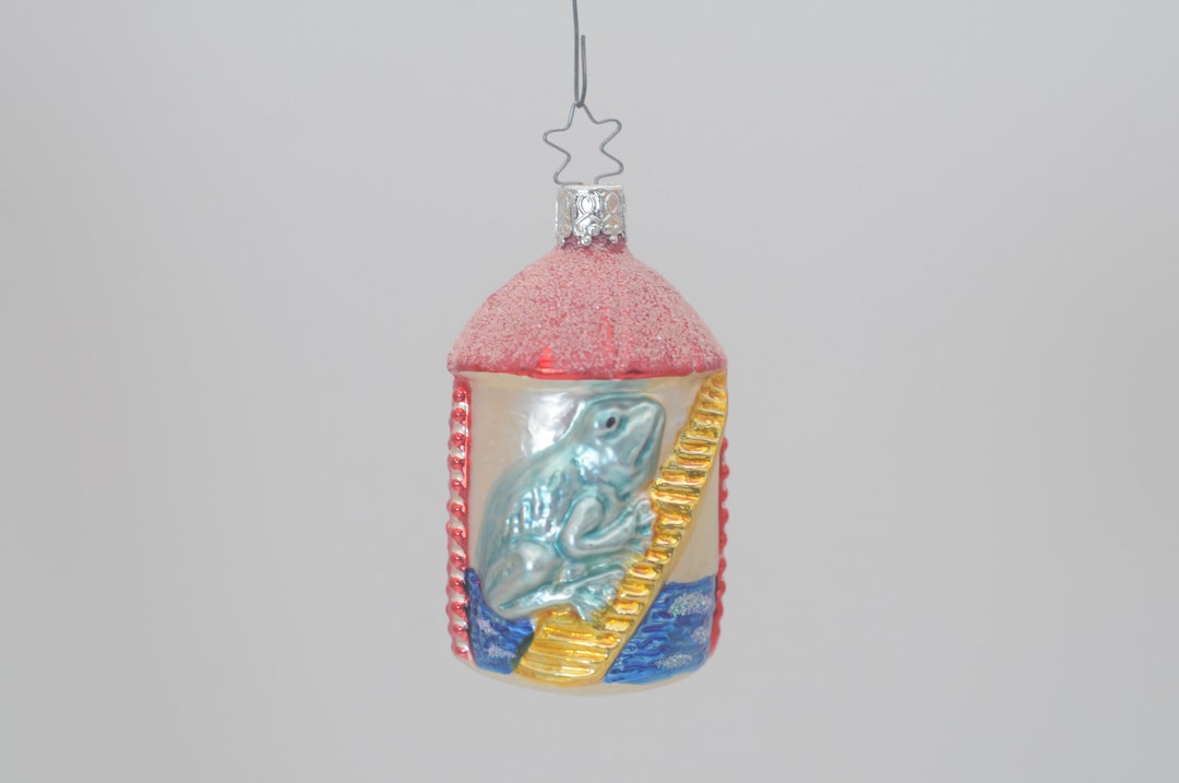 Vintage Inge-glas Figural Blown Glass Frog on A Tree Branch Ornament ...