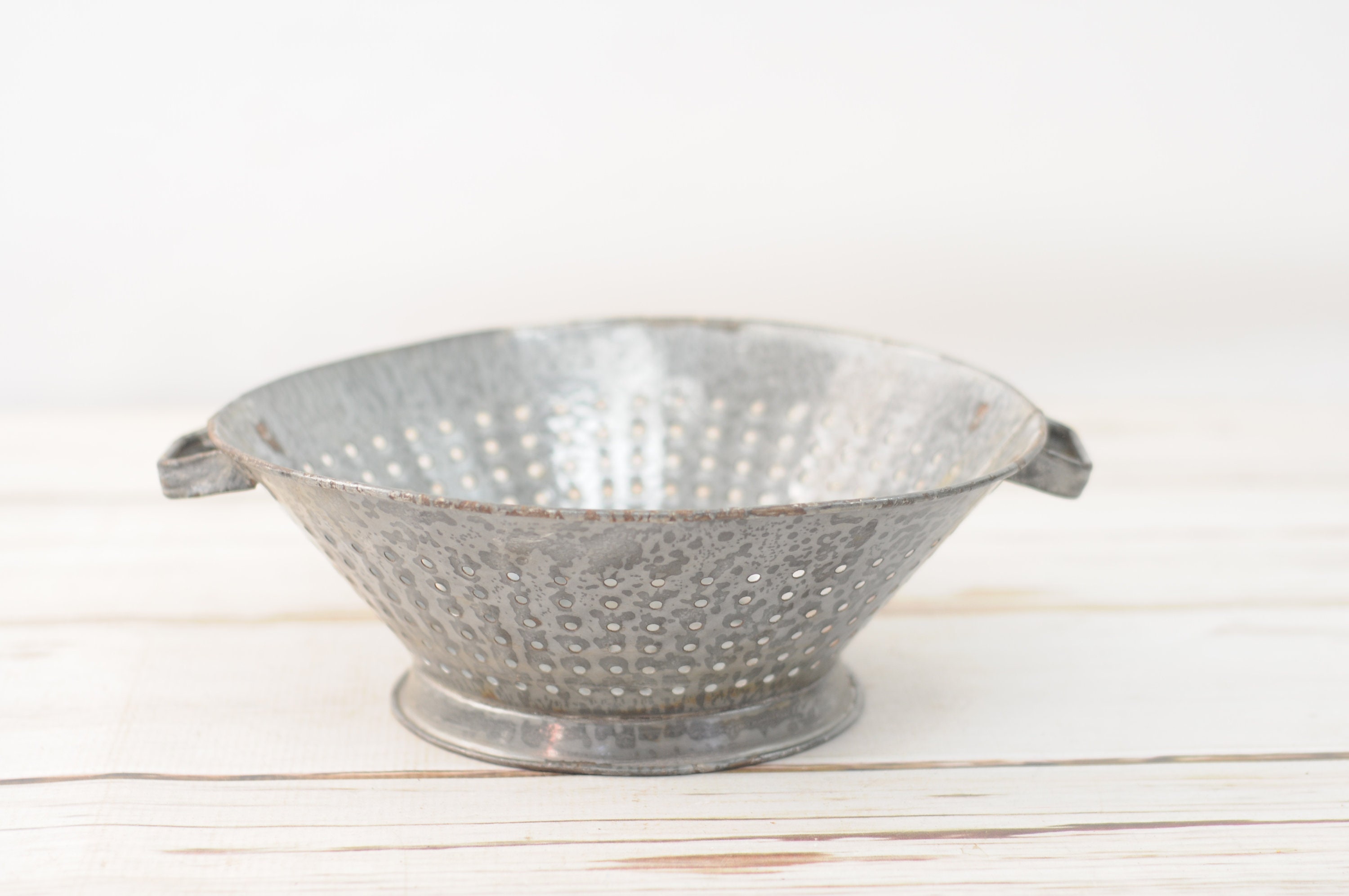 Vintage . Colander Gray Graniteware Granite Ware Enamel Ware - Etsy Israel