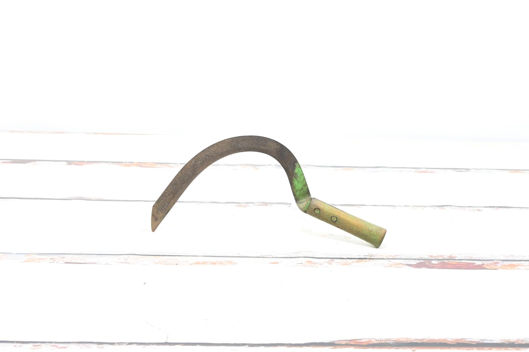 Vintage. 2 Pin Corn Stalk Cutter Sickle Scythe Hand Tool Primitive Farm ...