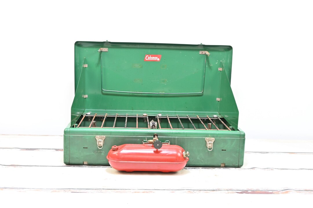 Vtg COLEMAN 1980s 426B Triple Burner PROPANE STOVE Camping Hiking ...