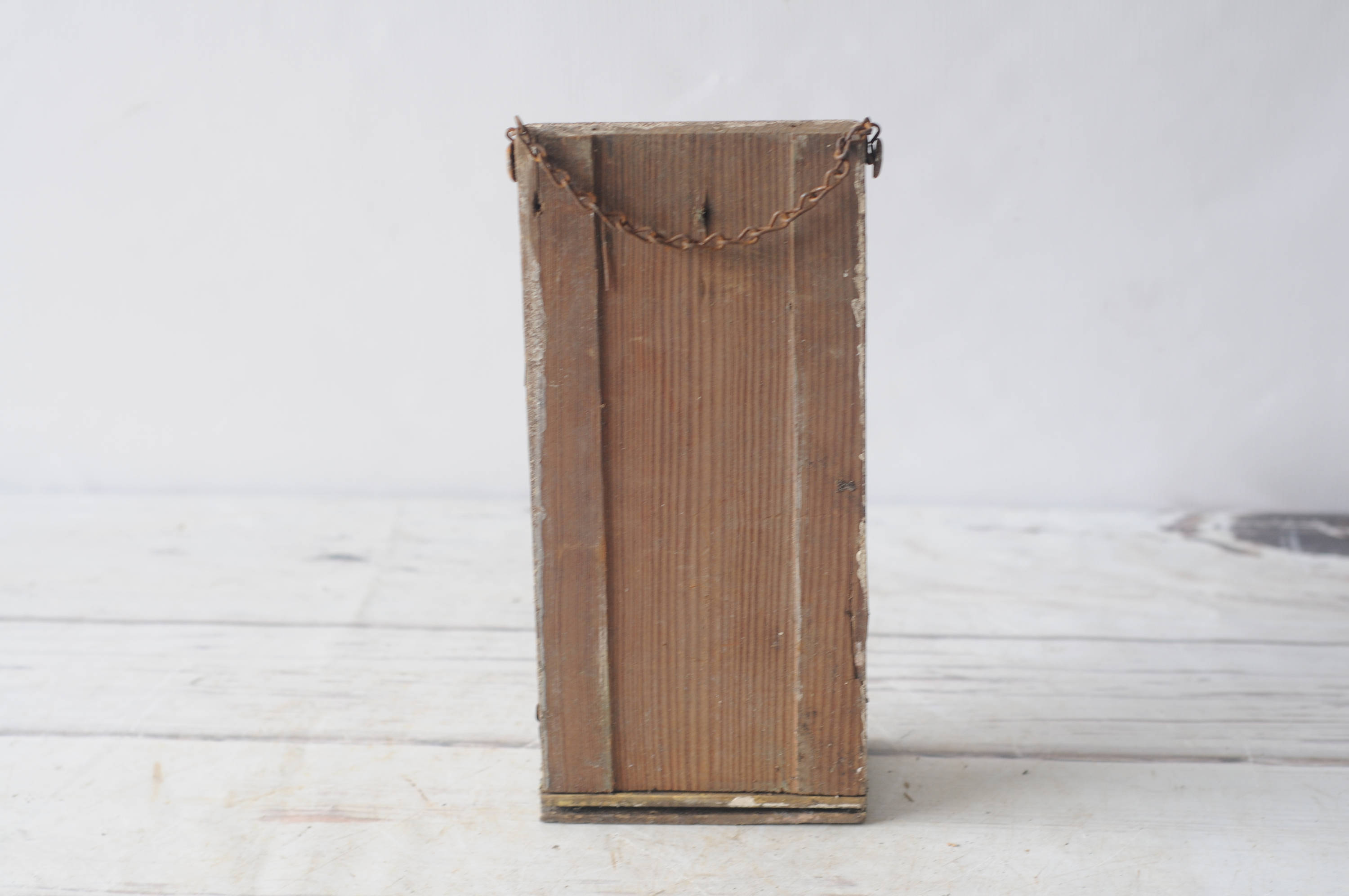 Handmade . Wall Pocket Repurposed Antique Ceiling Tin Salvaged Wood ...