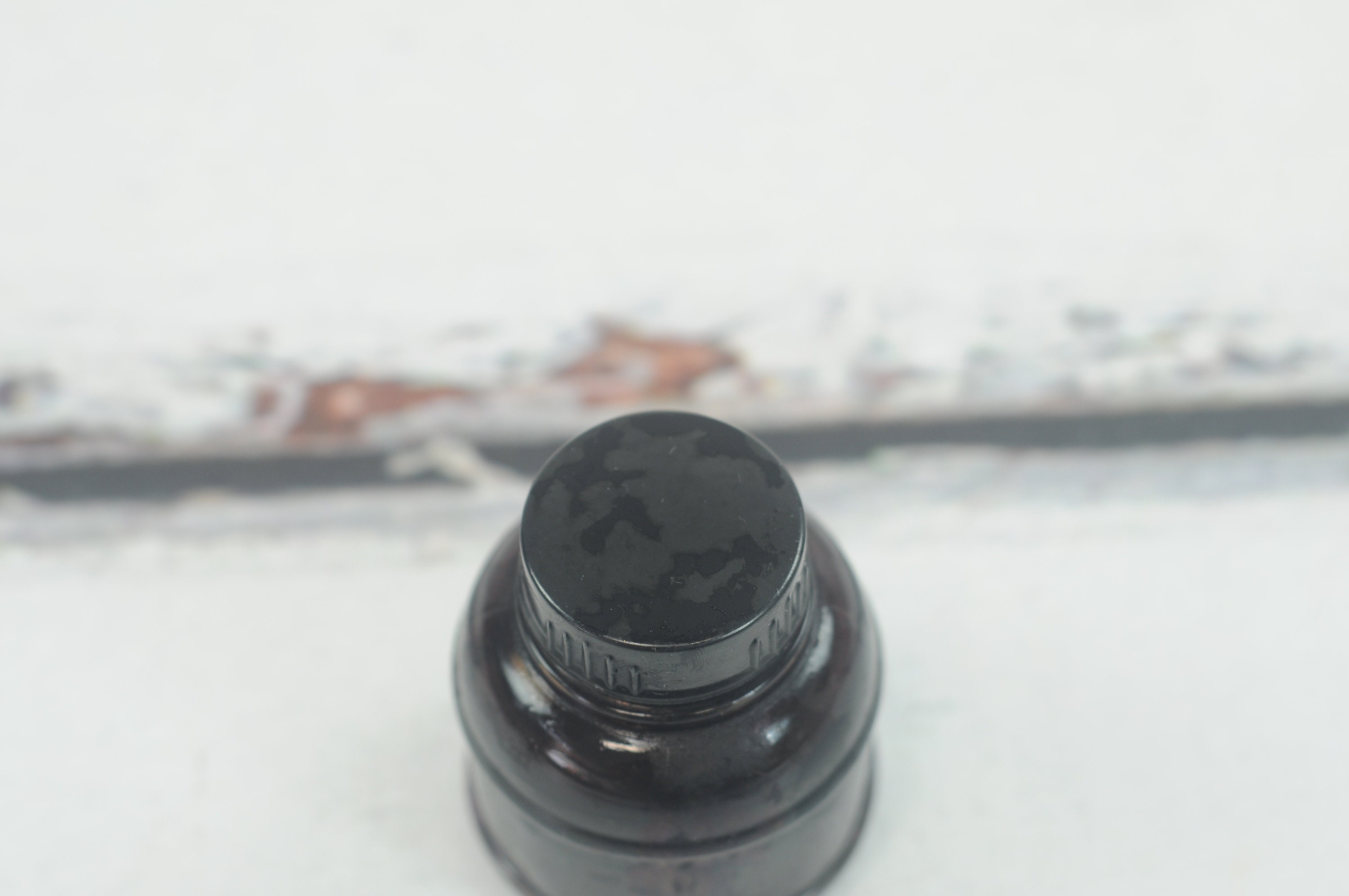 Vintage .skrip Ink Bottle Can Full Ink Bottle With Brush Red | Etsy