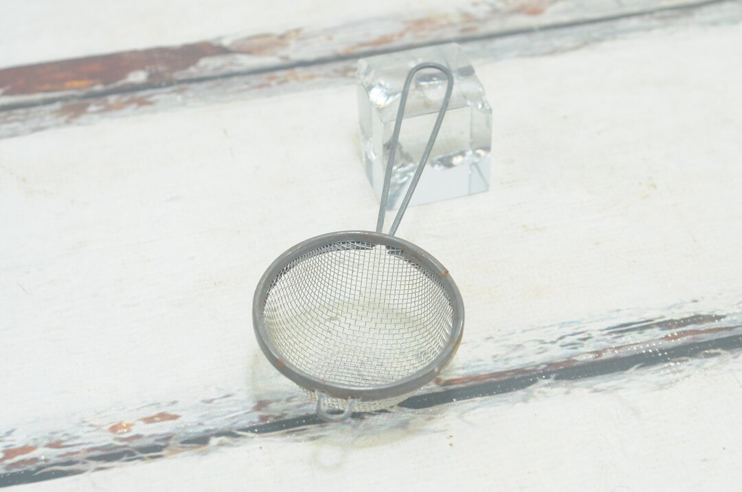 Vintage/antique . Wire Loop Handle Mesh Strainer Sieve Colander Tea ...
