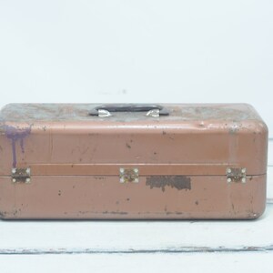 Vintage Old Pal Tackle Box Fishing Box Tool Box Toolbox Metal 3 ...