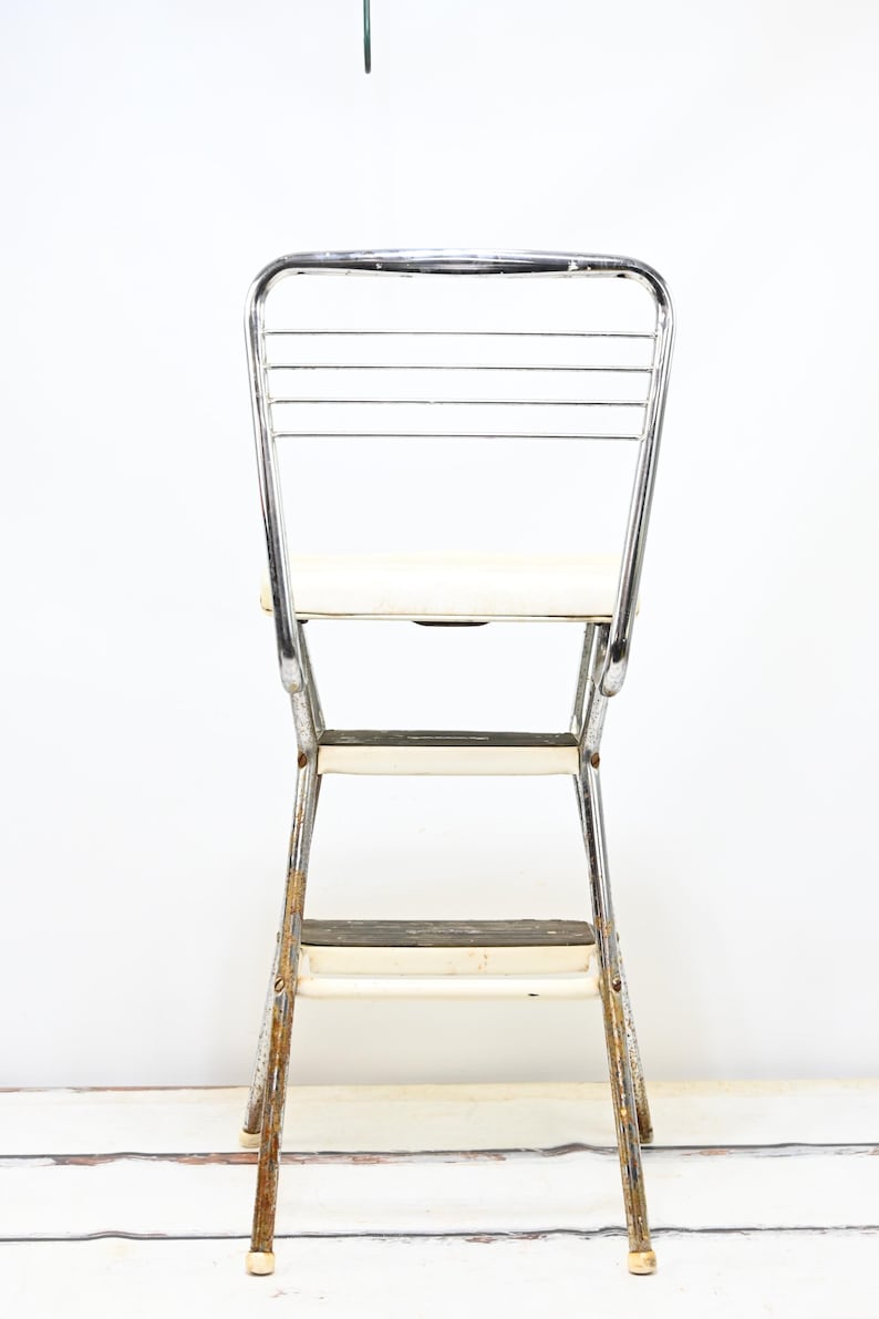 Vintage . Cosco Retro Kitchen Step Stool Flip up Seat Booster 1950s ...