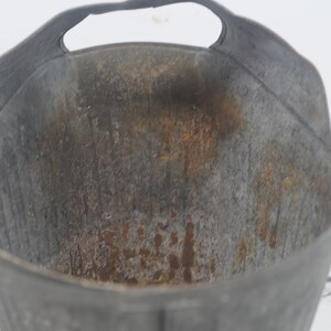 Vintage . Wheeling? Fireplace Coal Ash Galvanized Zinc Bucket Regal ...