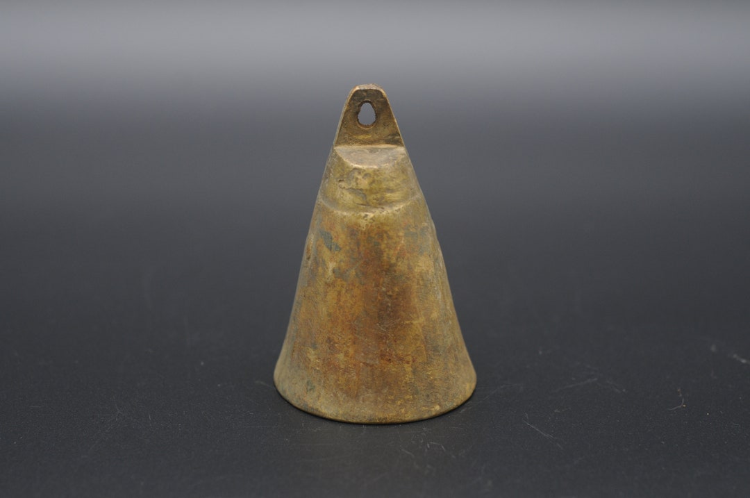 Antique Solid Brass Cow or Goat Bell Without Clapper Primitive Rustic ...