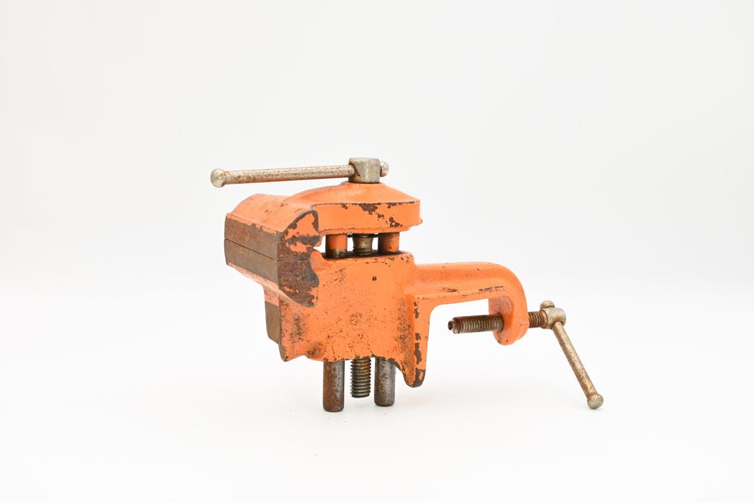 Small Vintage Orange Pony Bench Vise Jewelers Watchmakers Engravers ...