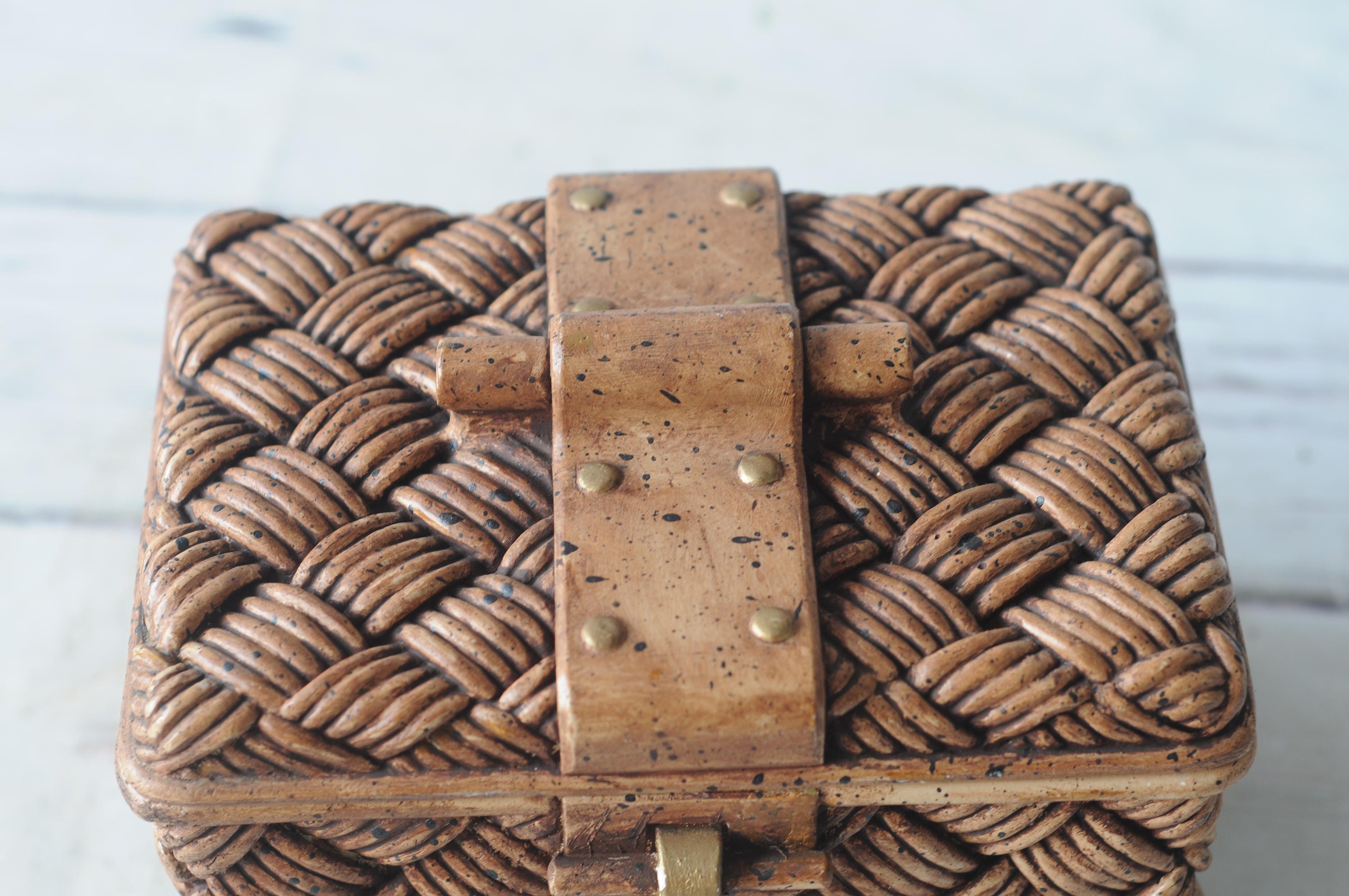 Decorative . Light Brown Trinket Box Decorative Covered Box | Etsy