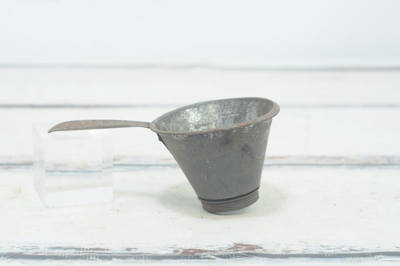 Antique Tin Kitchen Funnel Sifter Sieve Cream Separator - Etsy