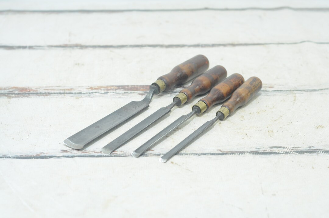 Antique Thos Ibbotson Wood Carving Tools Gouge Chisels Curved Cut 1.5 ...