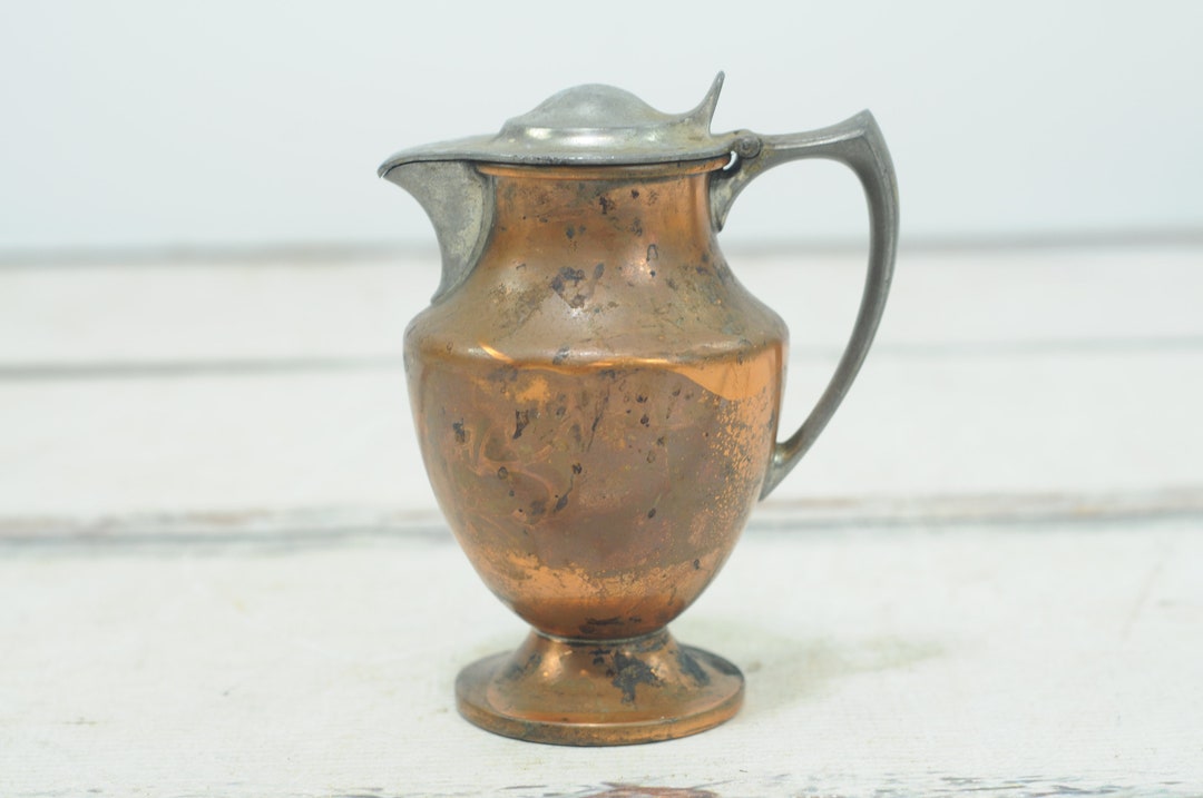 Antique Universal Brand Brazed Formed Copper and Cast Brass Creamer ...