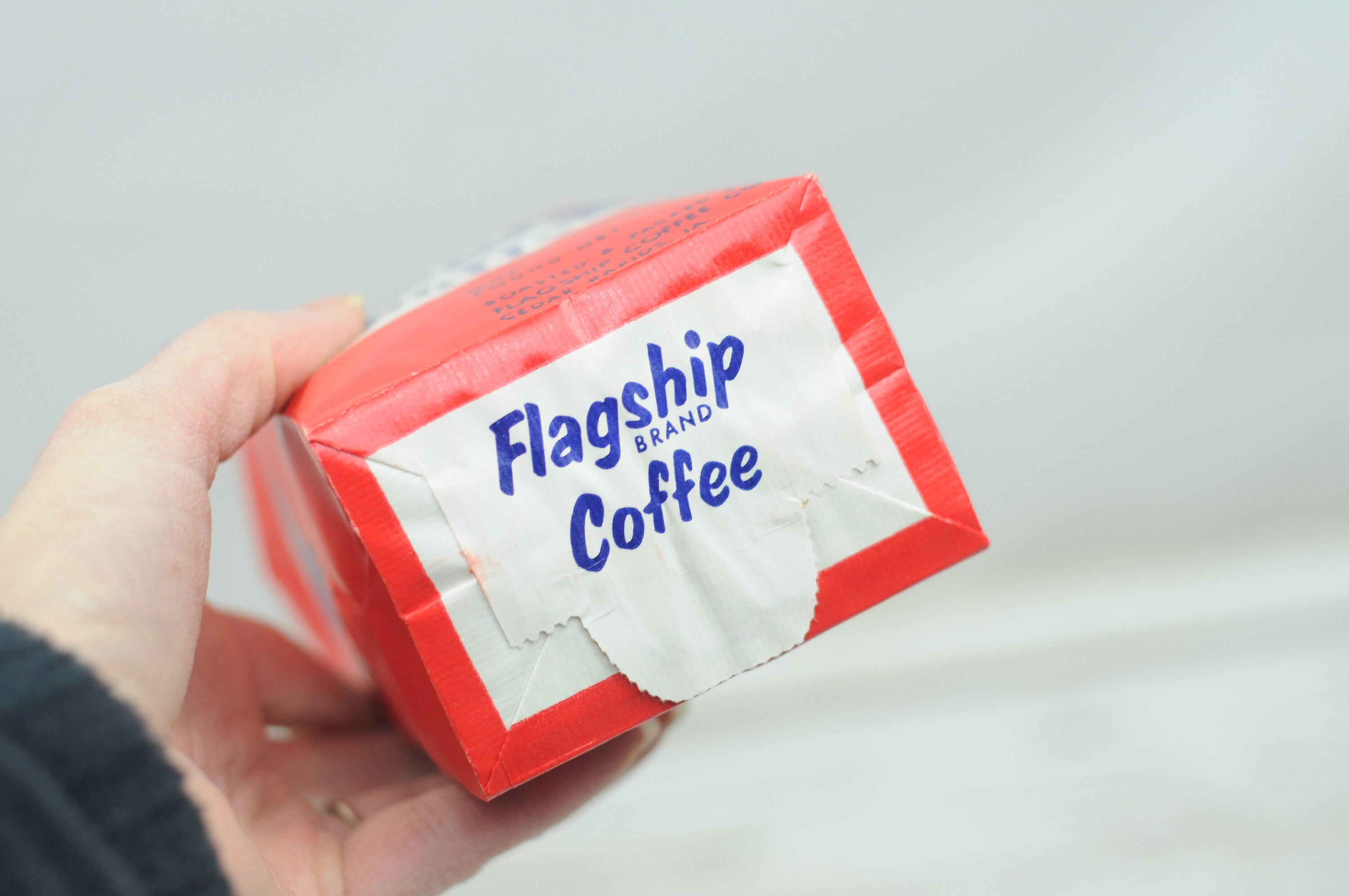 Vintage . Flagship Coffee Bag Flagship Coffee Brand Advertising Cedar ...