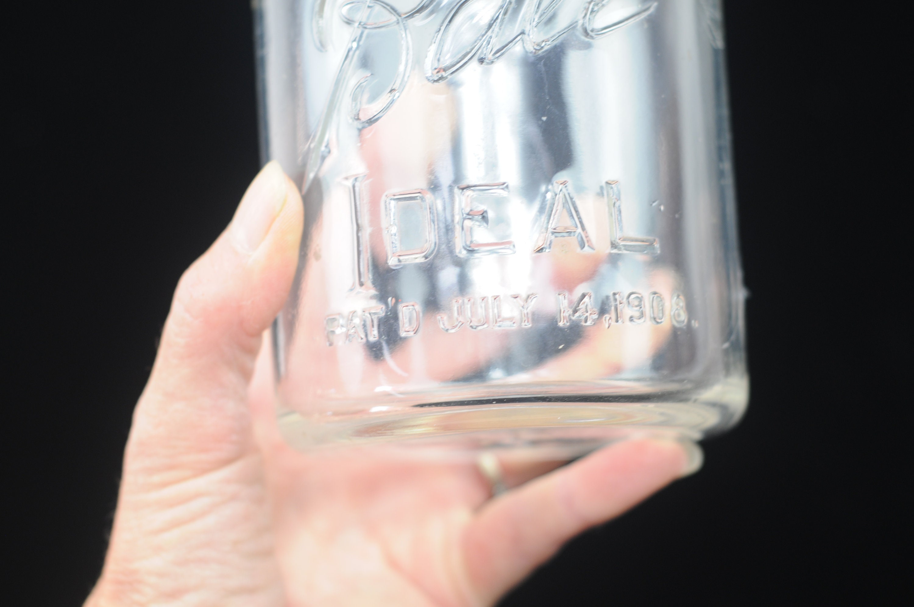 Antique .ideal Ball Jar With Wire Bail Closure No Lid Patent | Etsy