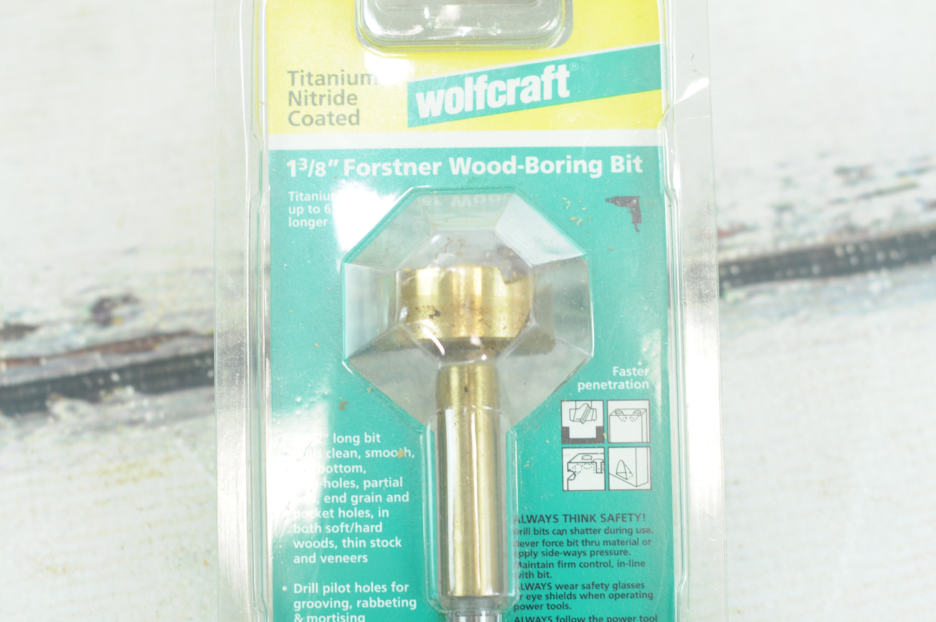 WOLFCRAFT 1-3/8 Forstner Wood Boring Bit Titanium - Etsy