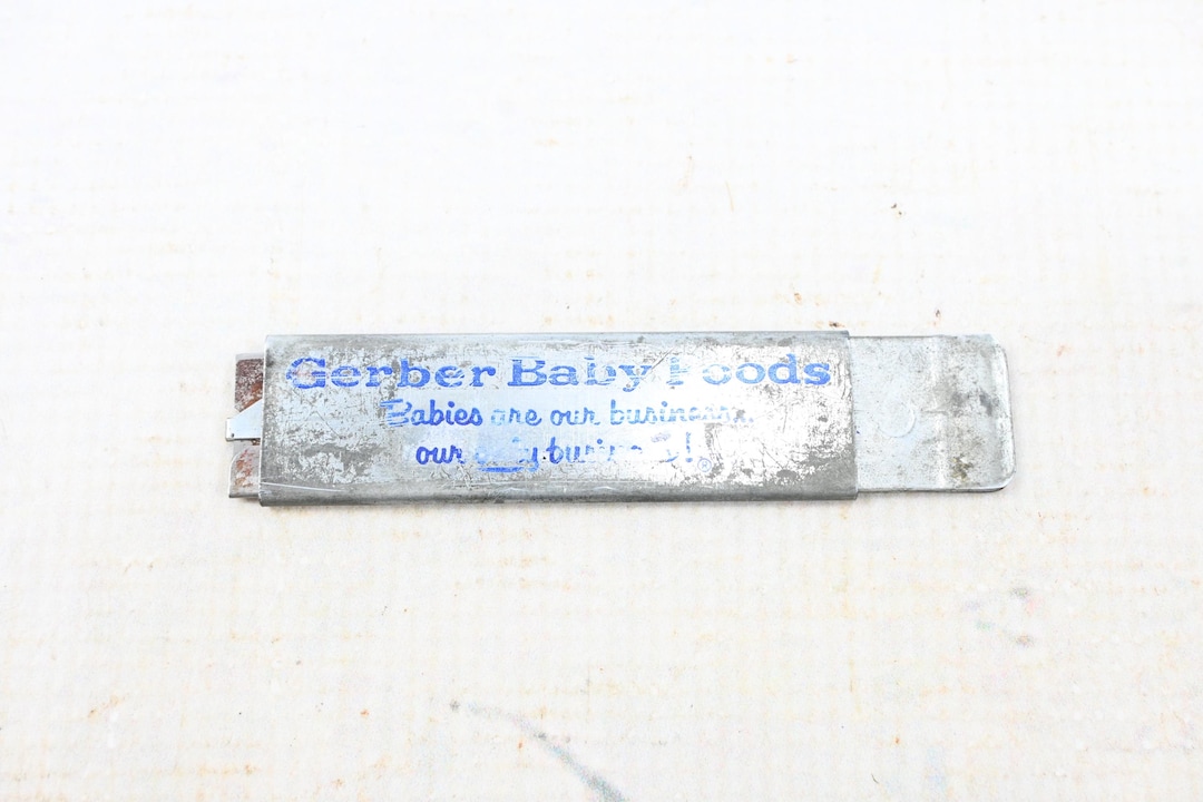 Vintage Gerber Baby Foods Snack Box Cutter Advertising Rare Vintage - Etsy