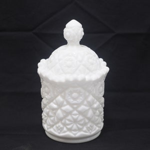 Vintage 1950s Fostoria White Milk Glass Winburn Pattern Biscuit Cracker ...