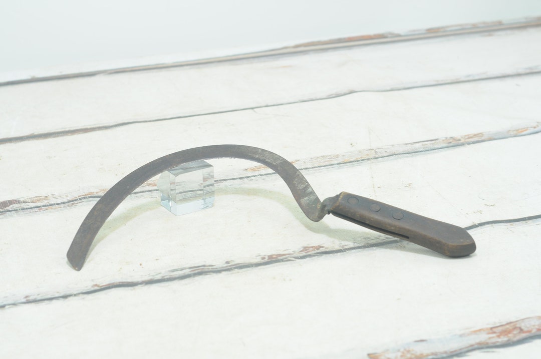 Vintage. Village Blacksmith Corn Stalk Cutter Sickle Scythe Hand Tool ...
