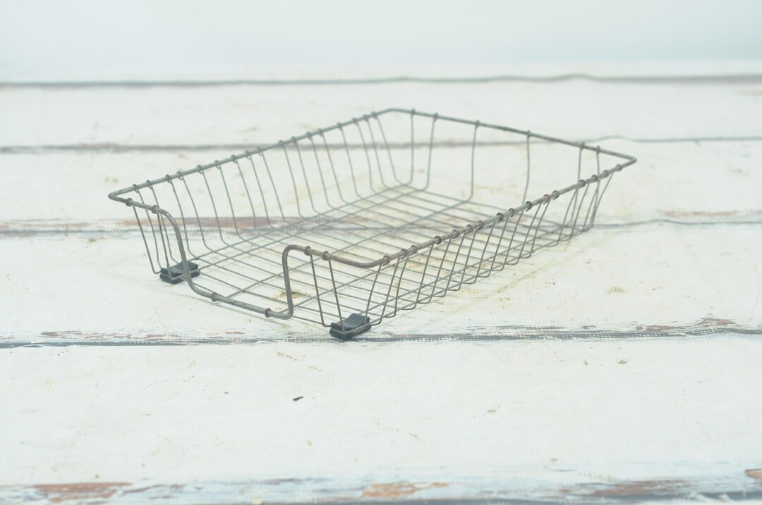 Vintage . Wire Basket in Out Basket Legal Size Vintage Wire Letter ...