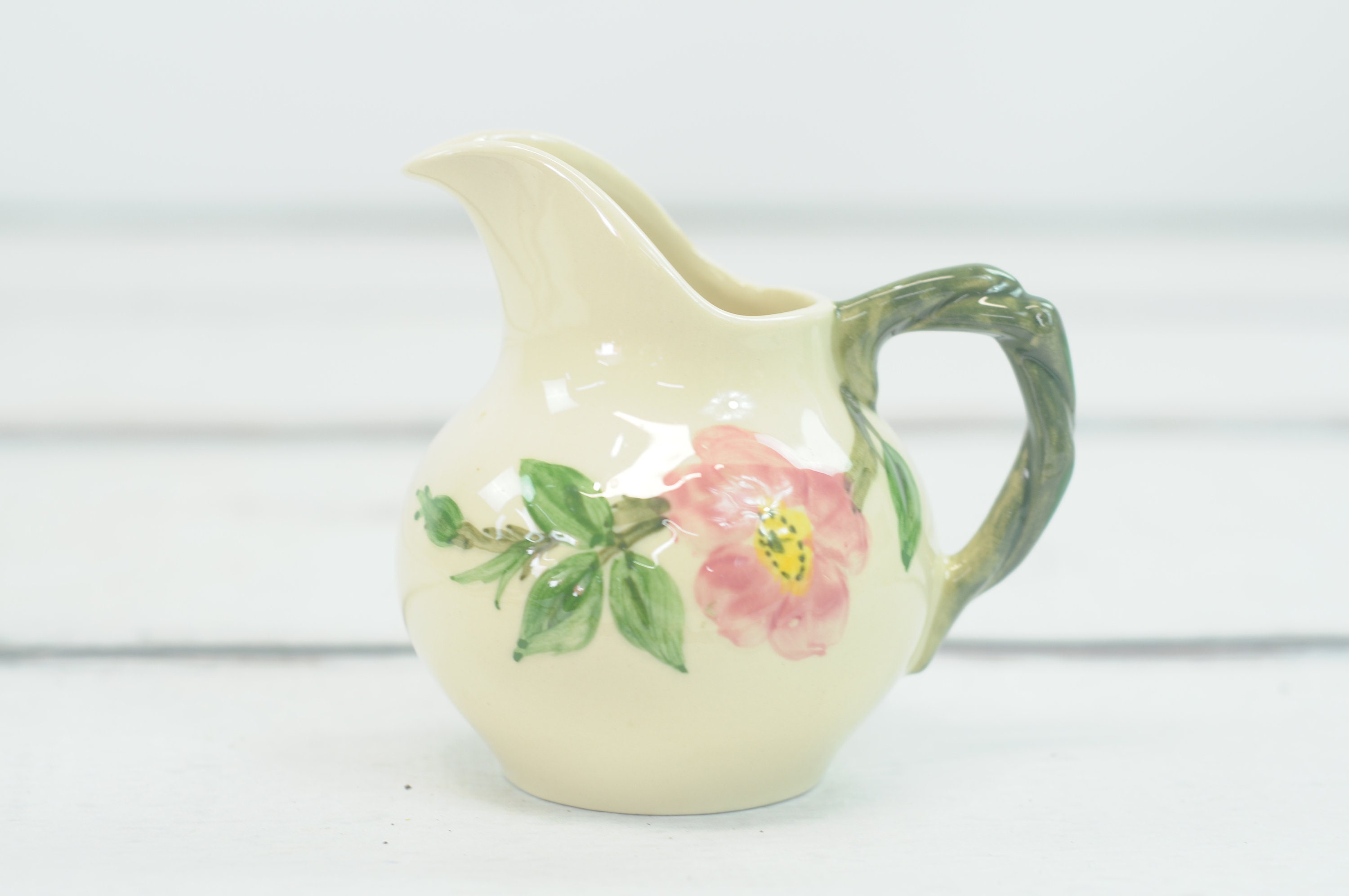 Vintage FRANCISCAN Desert Rose Creamer Small Pitcher Syrup - Etsy