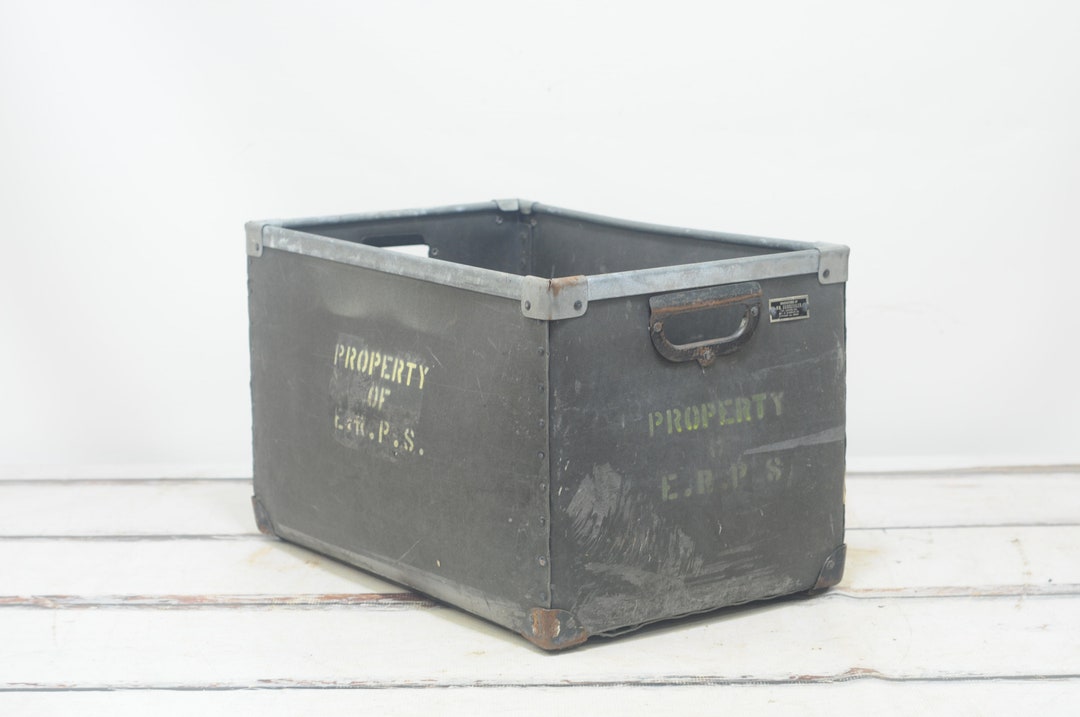 Industrial WM. Schuessler Metal/wood Box Fiberglass Vulcanized Fibre ...
