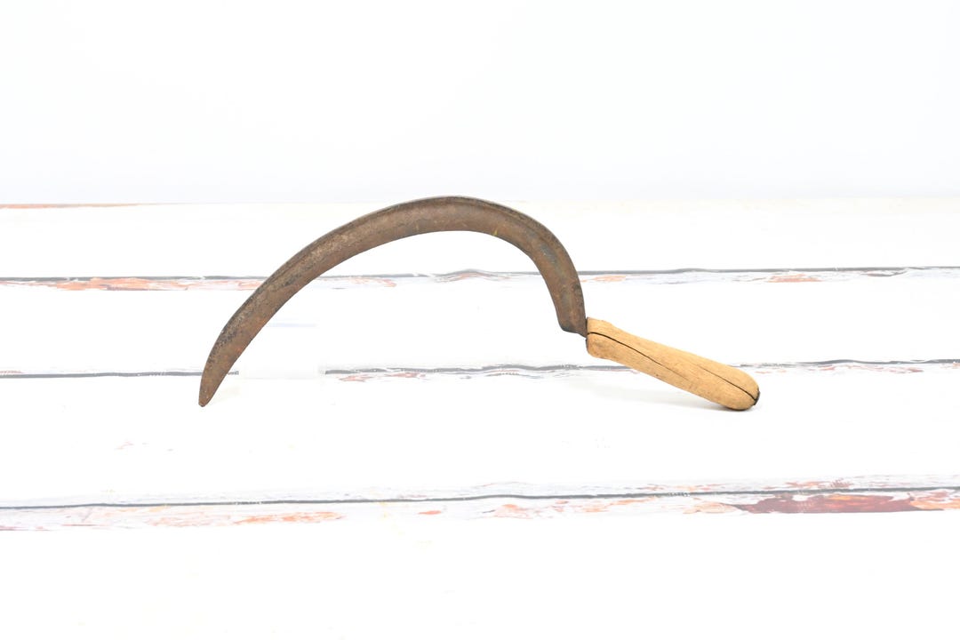 Vintage. Corn Stalk Cutter Sickle Scythe Hand Tool Primitive Farm ...