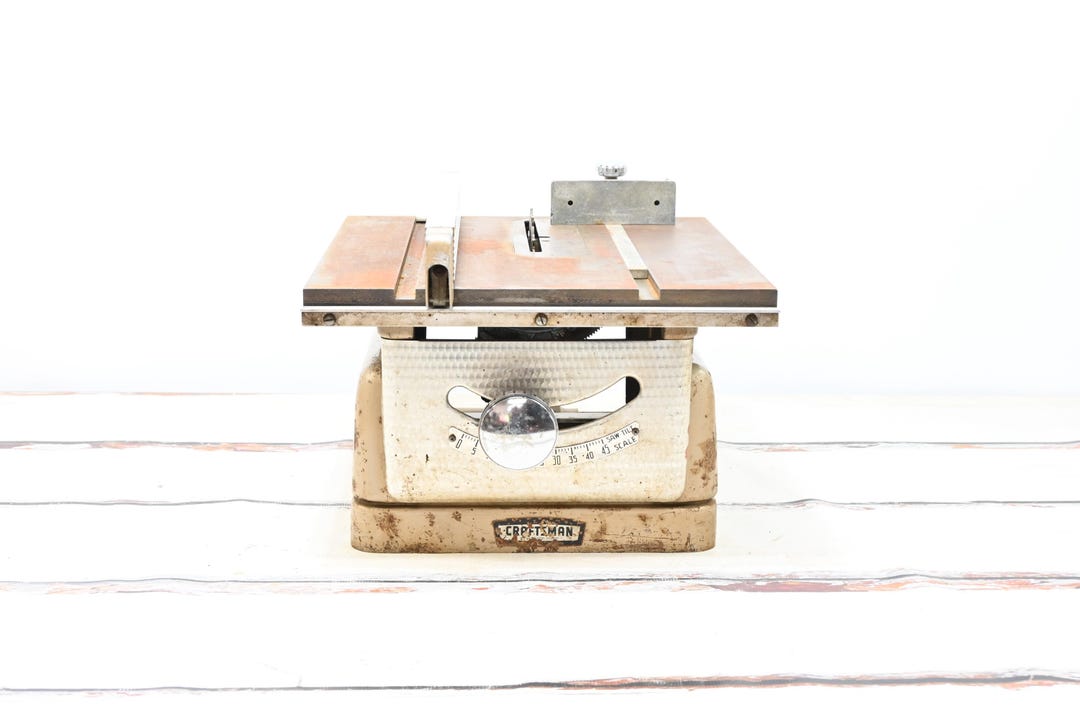 Vintage . Sears Roebuck Craftsman Table Saw Saw Model No 103-21041 Work ...