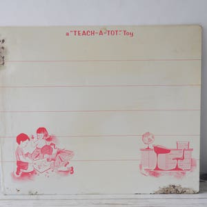 Vintage . Teach-a-tot Board Children's Decor Wall Hanging Wall Plaque ...