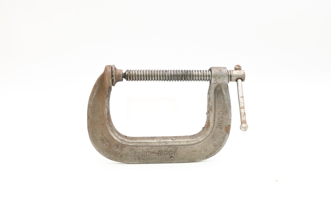 Vintage Adjustable C Clamp No 1440 4" Standard C Clamp, Free Wheeling ...