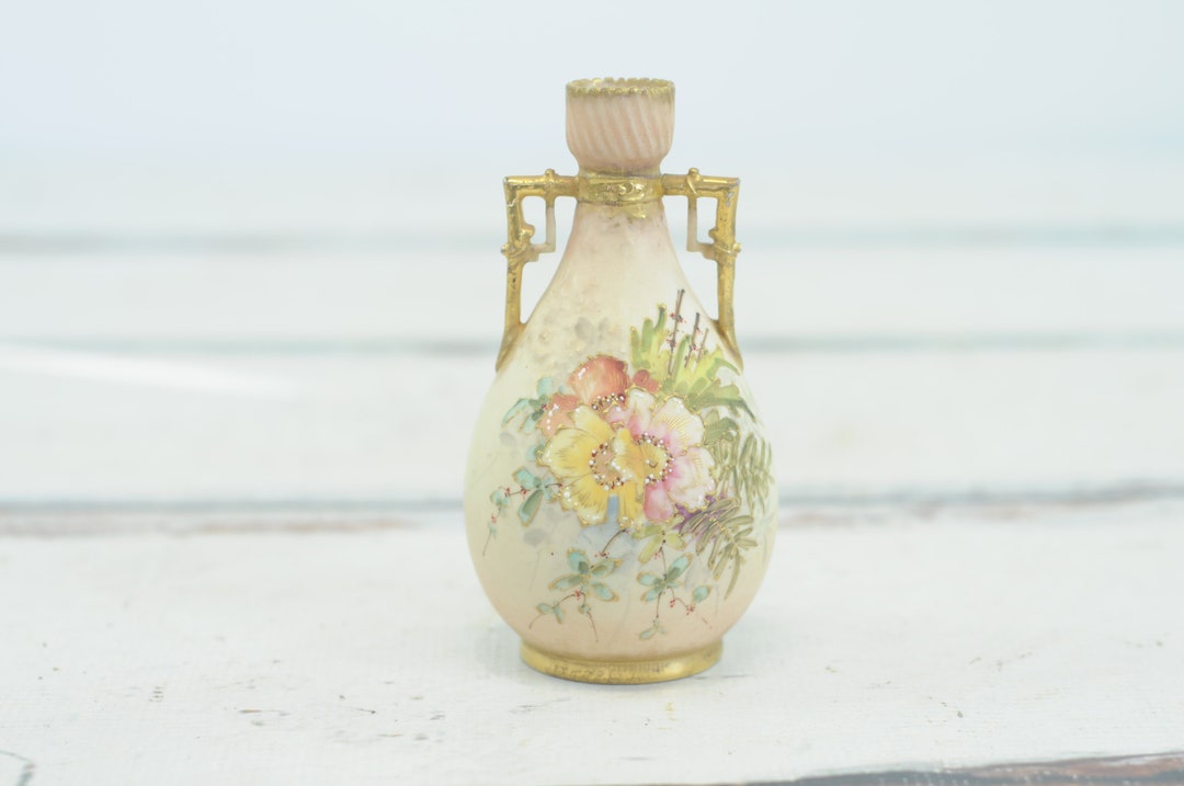 Rare Antique 1800s Turn Teplitz Amphora Bohemia Vase RSTK Very Good ...