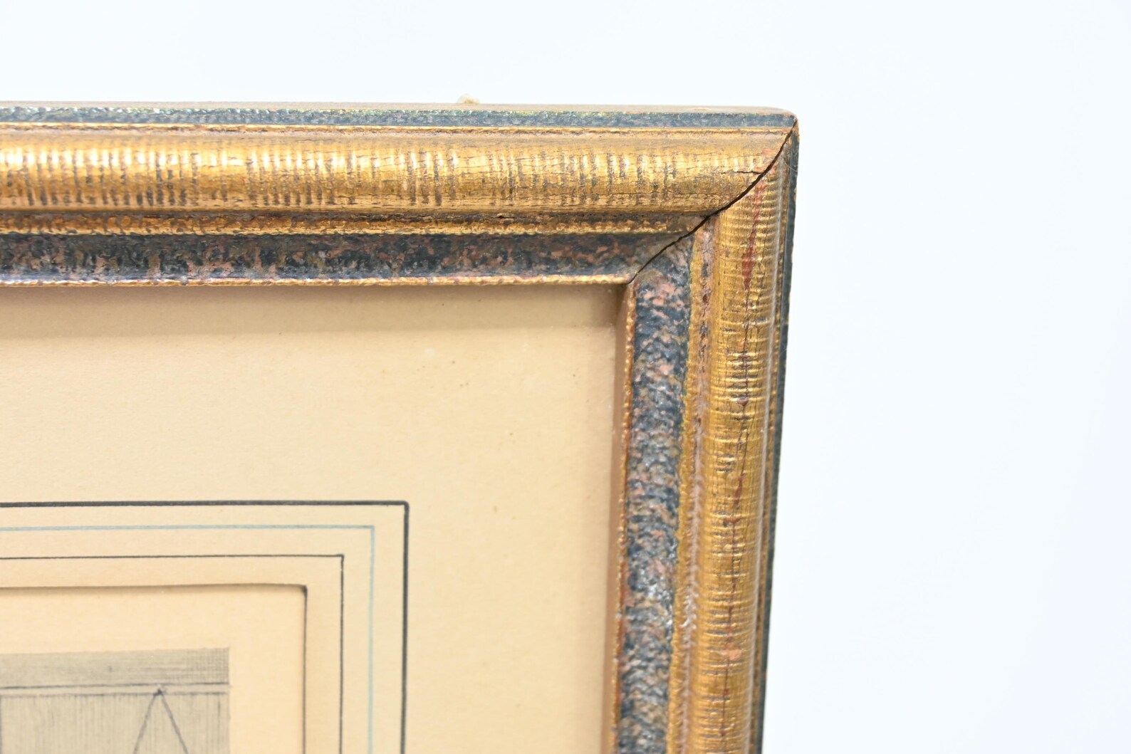 Antique Framed 1890 Colored Etching Darby and Joan by Walter Dendy ...