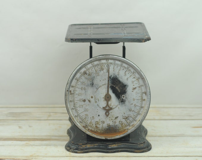 Rare . Antique Very Large 1906 Perfection 60 Pound Counter Scale With ...