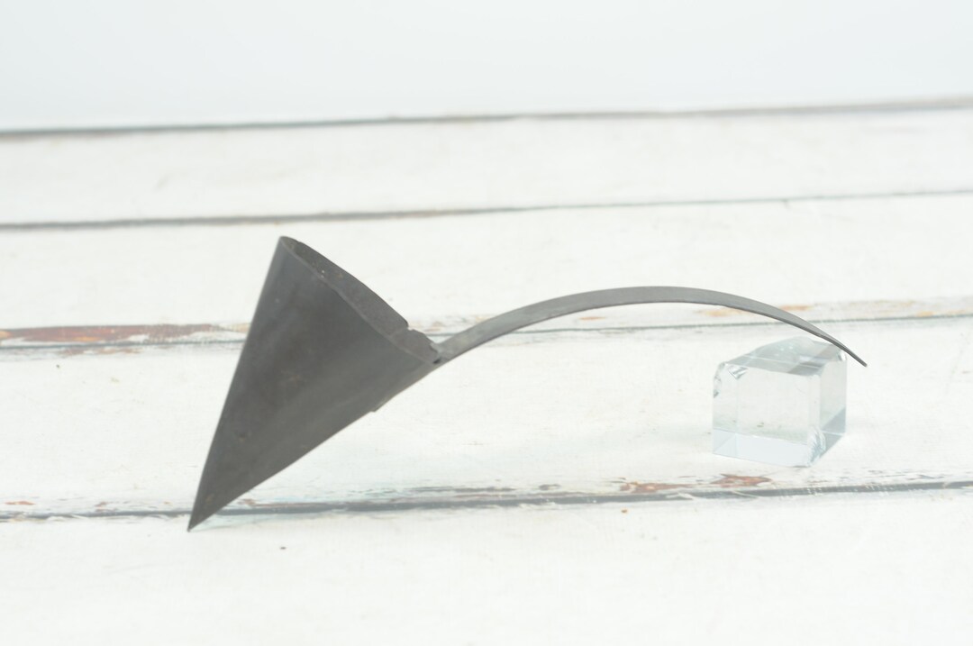 Vintage/ Antique Large Cone Shaped Metal Wax Ladle Dipper Smelting ...