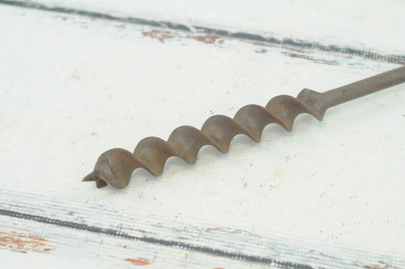 Vintage / Antique Primitive T Handle Hand Drill Wood Auger - Etsy