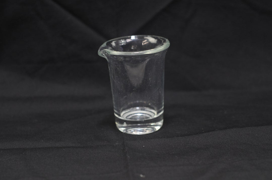 Vintage 2 5/8"h Lab Bottle Science Room Glass Beaker Glass Jar ...