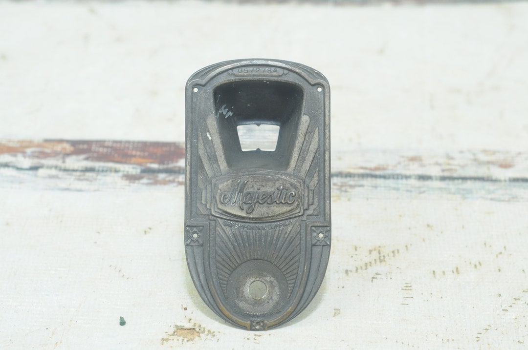 Antique Majestic Grigsby Grunow Co Tube Radio Brass Dial Face Plate ...