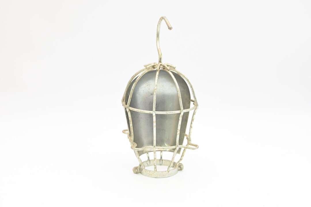 Vintage . Mcgill Light Cage Light Guard Industrial Shop Trouble Drop ...